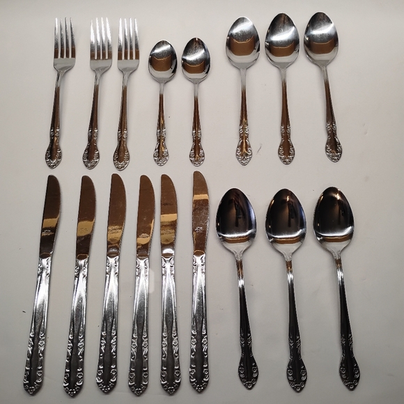 Utica | Dining | Vintage Utica Saranac Stainless Flatware Korea 7 Piece ...